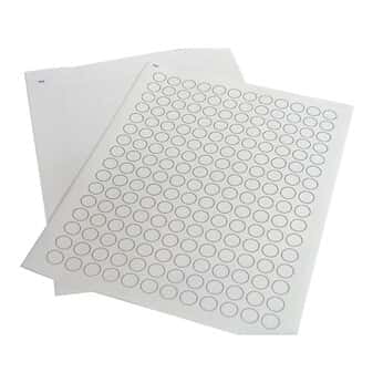 Cole-Parmer Microtube Circular Printer Labels, White, 3/8" Dia; 1000/Pk ...