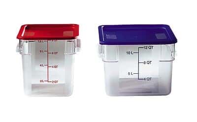 Square Storage Container with Handles, Polycarbonate; 8 qt from Cole-Parmer