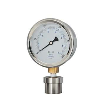 Cole-Parmer Industrial Pressure/Process Gauge, 2.5" Dia, 316SS ...