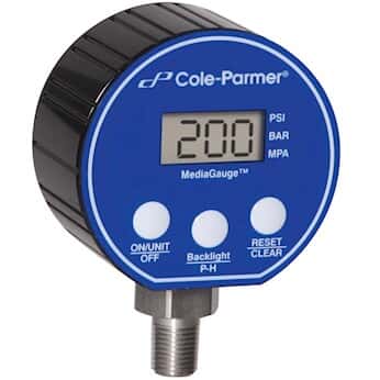 Digital Pressure Gauge, 5000 psi from Cole-Parmer