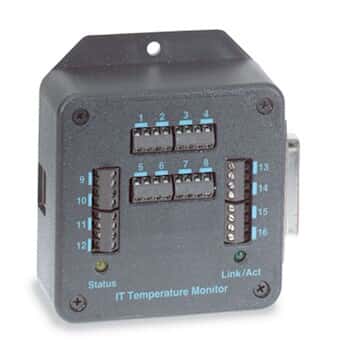 Ethernet temperature monitor, 16 inputs w/50-ft probe, 115 Vac from ...