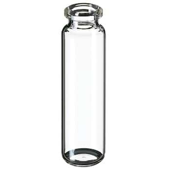 Cole-Parmer Headspace Vial, Glass, 20 mm, Crimp Neck, Round Bottom, 20 mL; 1000/pk from Cole ...