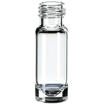 Cole-Parmer Vial, 1.1 mL, Glass, High Recovery, 9 mm Short Thread; 1000 ...