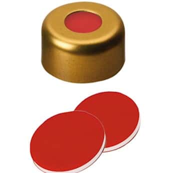 Cole-Parmer Gold Aluminum/Stainless Steel Magnetic Crimp Cap, 11 mm Dia ...