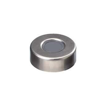 Cole-Parmer Silver Aluminum Crimp Cap with Center Tear-off and No ...