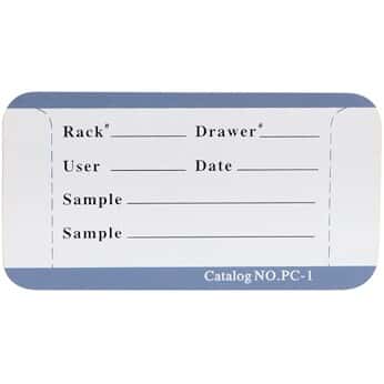 Cole-Parmer Essentials Plastic Label Cards for Drawer Style Freezer ...