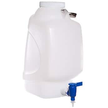 Cole-Parmer Essentials Rectangular HDPE Carboy with Spigot, 9 L from Cole-Parmer Canada