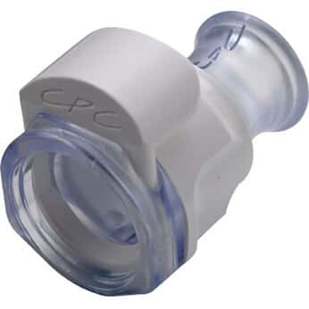 CPC (Colder) MPX® Quick-Disconnect Fitting, Cap with Lock, Polysulfone ...
