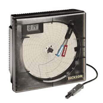 Dickson TH625 6" Humidity/Temperature Recorder; Alarm/Relay/120VAC from ...