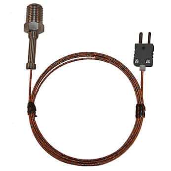Digi-Sense Type-J Pipe Plug Probe SS 1 / 4" NPT (M) Mini-Connector ...