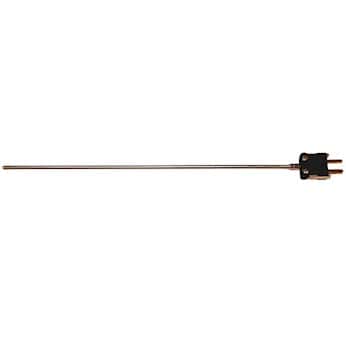 Digi-Sense Type J Replacement GP Probe, 8" L, with Mini-Connector, .125 ...