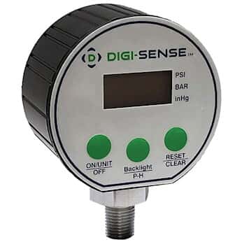 Digi-Sense High-Accuracy Digital Gauge, -30.0" Hg to 100 psig Vacuum ...
