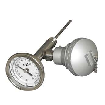 Digi-Sense Twin Temperature 3" Back Connect Face, 12" Stem RTD ...