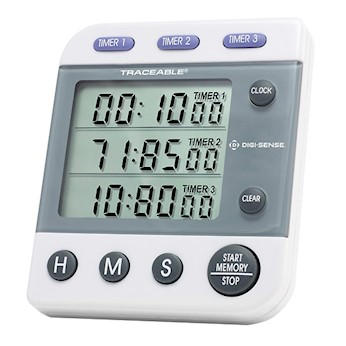 Digi-Sense Triple-Display Three-Channel Digital Timer from Cole-Parmer