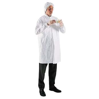 DuPont cleanroom frock; large, 30/cs from Cole-Parmer