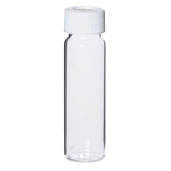 Environmental Express APC1618 Clear VOA Vials, 40 mL, Open-Top Cap ...