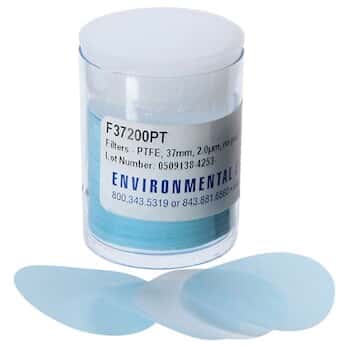 Environmental Express Air Sampling Hydrophobic-PTFE Filters, 37 mm, 2.0 ...