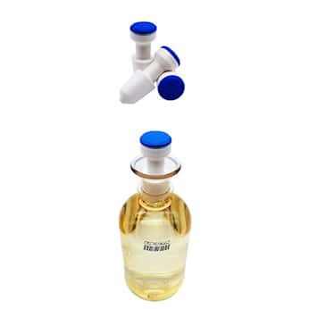 Environmental Express D1025-BLUE BOD Bottle Stopper, Plastic, Blue Cap ...