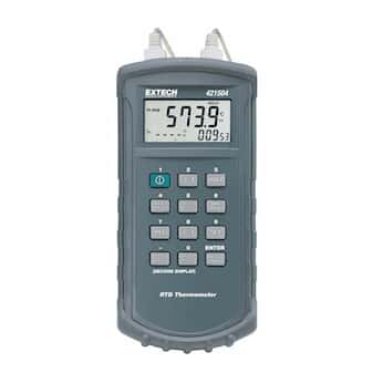Extech 421504 Dual-Input RTD Thermometer with ANSI Connector from Cole ...