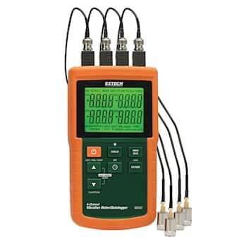 Extech VB500 4-Channel Vibration Meter/Datalogger with Sd Card from ...