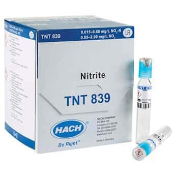 Hach TNT839 TNTplus® Spectrophotometer Chemistry, Low Range Nitrite, 0. ...