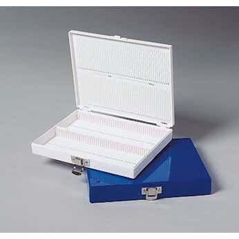 Heathrow Scientific Polystyrene Slide Holder, Blue, Holds 100 Slides ...