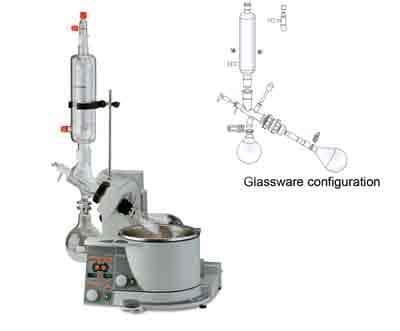 Heidolph Rotary Evaporator, 4002, Manual lift, vertical reflux ...