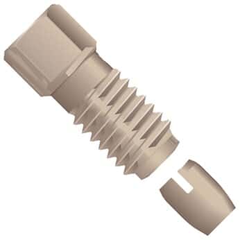 Idex Nut/Ferrule Set, PEEK, for 1/8" OD Sample Loop, 5/16-24 Coned from ...