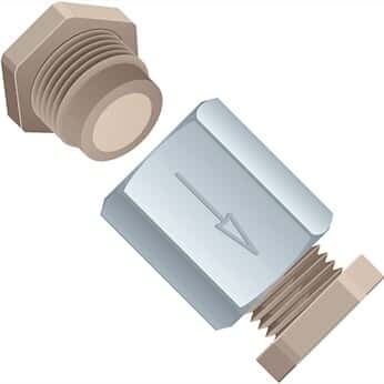 Idex Biocompatible Inline Solvent Filter Assembly, PEEK/SS, 2 µm, 1/16 ...