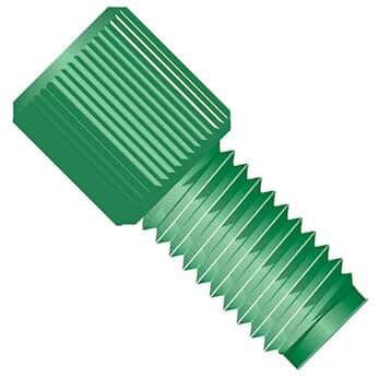 Idex Super Flangeless™ Nut, Headless, Short, Green PEEK, 1/16" OD ...