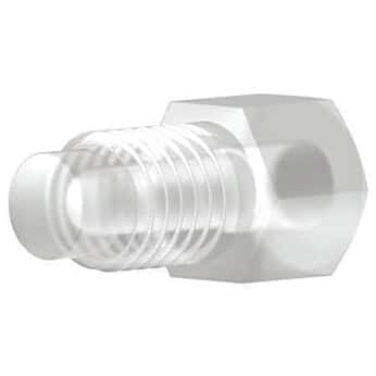 Idex Port Plug, 5/16" Hex Head, Natural ETFE, 1/4-28 Flat-Bottom; 1/EA ...