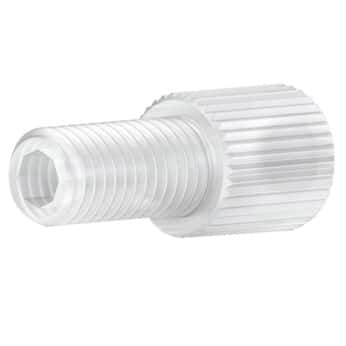 Idex Super Flangeless™ Nut, Standard Knurl, Natural PFA, 1/32" or 1/16 ...