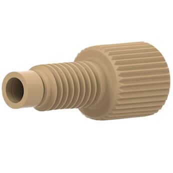 Idex Super Flangeless™ Fitting, One Piece, Natural PEEK, 1/8" OD Tubing ...