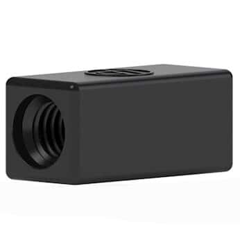 Idex Low-Pressure Union, Female Straight, Black Acetal, 0.020" Bore, M6 ...