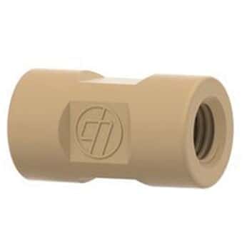 Idex Low-Pressure Union, Female Straight, Natural PEEK, 0.020" Bore, 1/ ...
