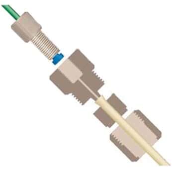 Idex Peristaltic Tubing Adapter, Large Bore, PEEK/ETFE, 0.070" Bore, 0. ...