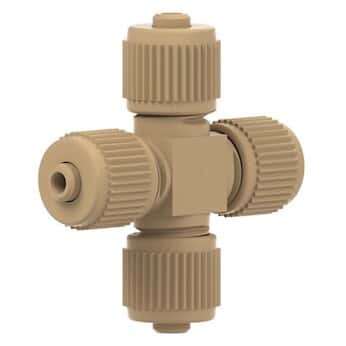 Idex High-Pressure MicroCross Assembly, PEEK, 0.006" ID, 1/32 OD Tubing ...