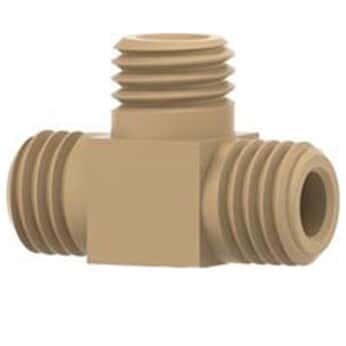 Idex High-Pressure MicroTee Body, PEEK, 0.006" ID, 1/16" OD Tubing, 5/ ...