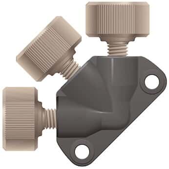 Idex High-Pressure Static Mixing Tee Assembly, PEEK, 0.020" ID, 1/16 ...