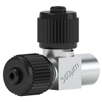Idex Ultra High-Pressure MicroTee Assy, SS, Blk, 1/16" to 360 µm OD, 10 ...
