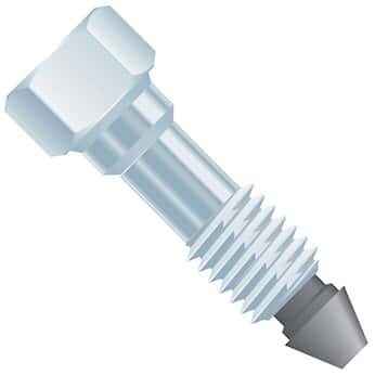 Idex VHP Reusable Fitting, Long, SS/PK, 1/16" OD Tubing, 10-32 Coned, 1 ...