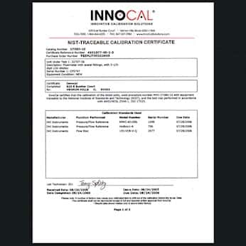 InnoCal NIST-Traceable Calibration: Type E Thermocouple Thermometer ...
