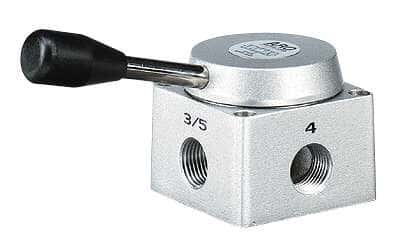 IR ARO M513LR Manual-Return Valves; 4-Way, 3-Position; Hand Lever ...