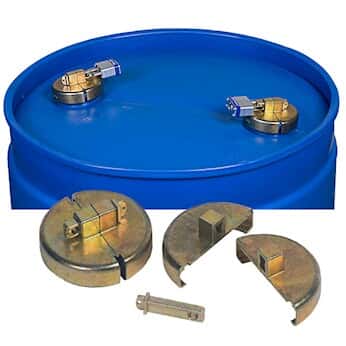 Justrite 08510 Drum Lock, Plastic Drum Set with 2 padlocks from Cole-Parmer