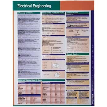 Electrical Engineering Wall Chart, laminated from Cole-Parmer Canada