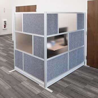 Luxor Modular Room Divider Wall System, Add-On Wall, 70" x 70"; 2/Pk ...