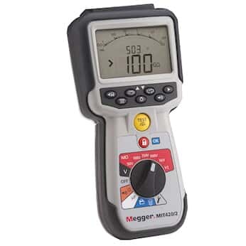 Megger MIT420/2 Insulation Tester, CAT IV, PI and DAR, Data Logging ...