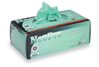 Microflex NPG888-L NeoPro Chloroprene gloves, large, box of 100 from ...