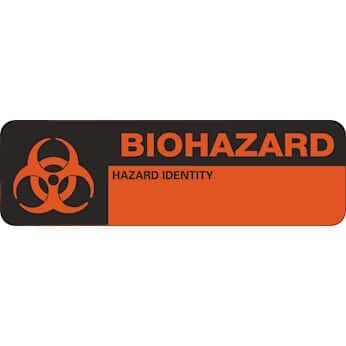 National Marker WOL5 Biohazard label 86396-82 from Cole-Parmer