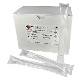 NSI Lab Solutions QC-003SNIP Oil and Grease Snip™ Certified Reference ...